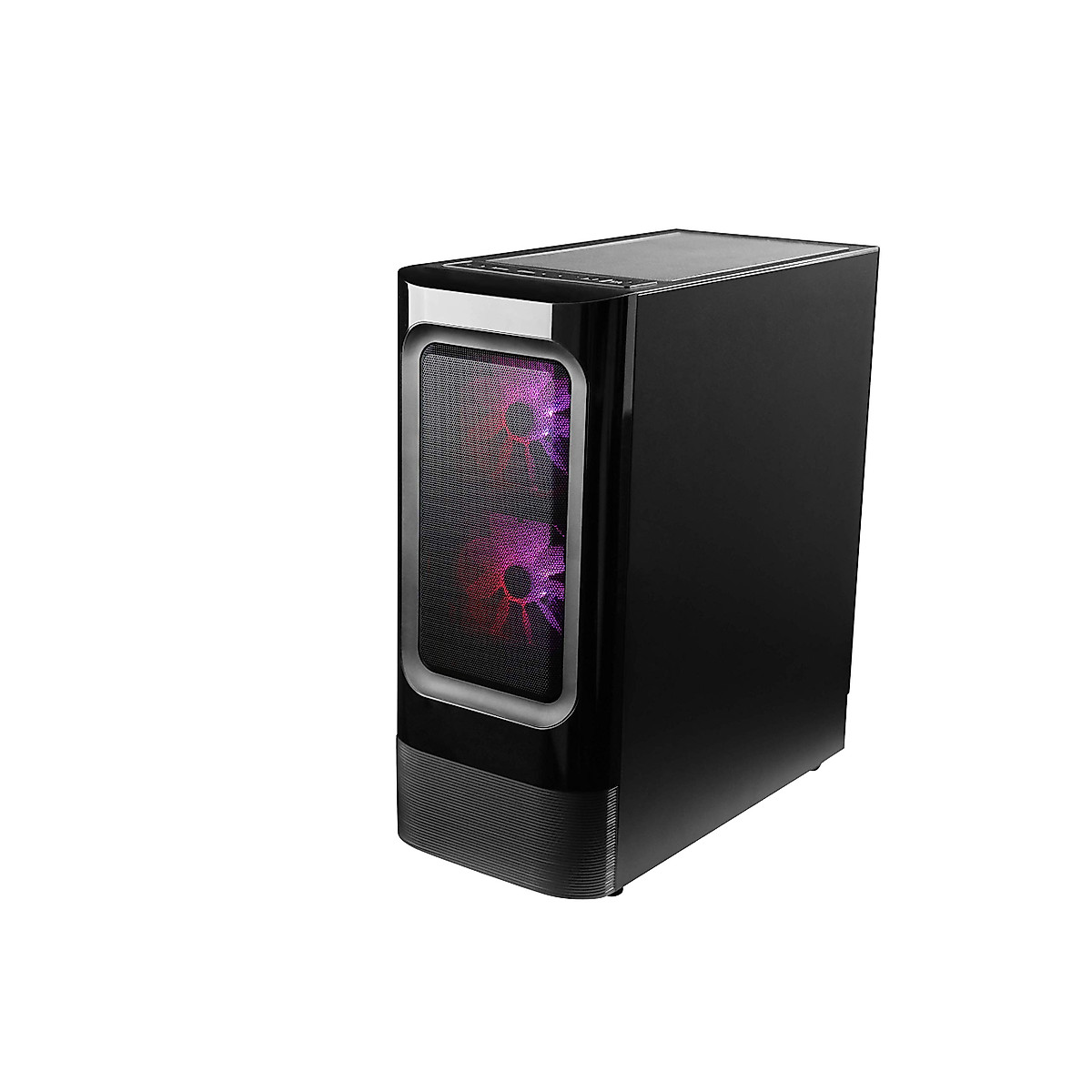 Raidmax EVOL H07 ATX Mid Tower Gaming Case Tempered Glass Side ARGB Fans Included (H07 Black)