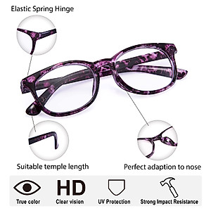 EYEGUARD Reading Glasses 4 Pack Quality Fashion Colorful Readers for Women