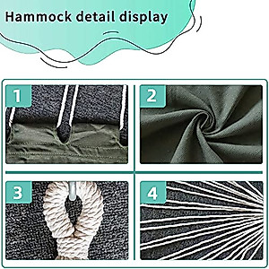 Hammock Chair with Stand,Hammock Chair Stand with Hanging Swing Chair Included,Weather Resistant Hammock Stand Max 450 Lbs,Saving Space Swing Stand for Indoor Outdoor Patio Yard(Green) Patented