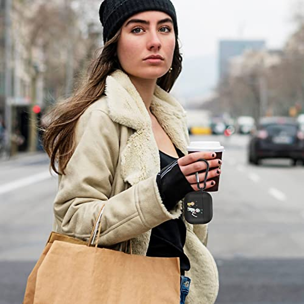 Cute AirPods 3 Cases with Keychain, Soft Funny Cartoon Protective TPU Cover Compatible with AirPods 3rd Generation Case