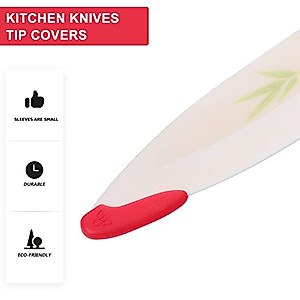 Hemoton 30pcs Knife Tip Protecting Sleeves Knife Tip Cover Blade Knives Tip Protector Knives Guards Knives Point Cover Anti-scratch Protection Kitchen Knives Accessories