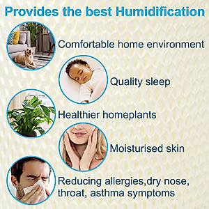 HQRP 2-Pack Humidifier Wick Filter Compatible with Duracraft AC-809 / D09-C/AC-815 / D15C, Honeywell HC-809, Lasko THF15 1115, Kaz WF-815 WF815 Replacement