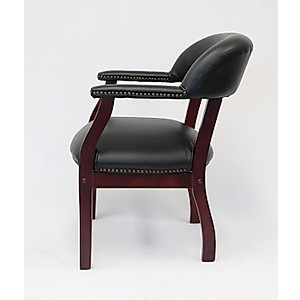 Boss Captain’s Chair In Black Vinyl