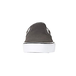 Vans Men's Classic Slip-On Core, Charcoal/White, Size 10.5