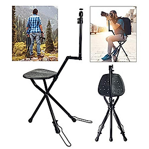 Vidpro SP-12 SeatPod Portable Folding Camera Mount with Integrated Chair. Perfect for Nature Photography Bird Watching and Sporting Events. Compatible with Cameras DSLRs Spotting and Telescopes