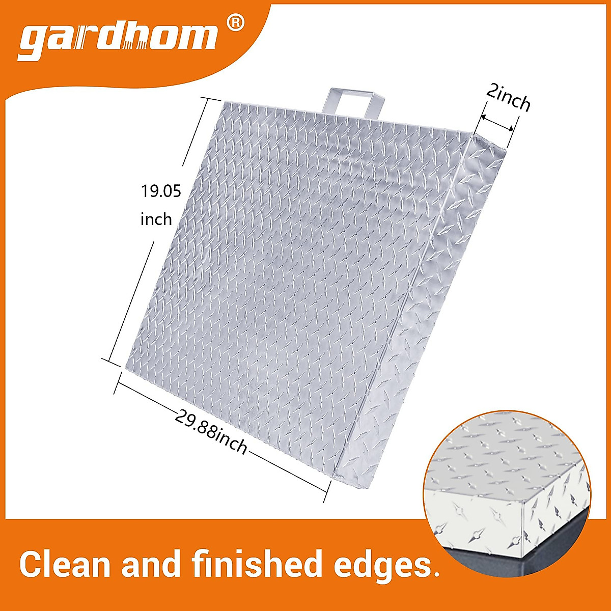 Griddle Cover 28Inch, gardhom Aluminum Hard Top Lid with Handle Outdoor BBQ Hood Lightweight Durable for 28” Blackstone Grill Cover