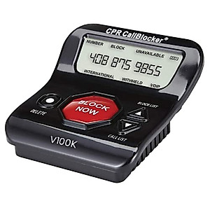 CPR V100K Spam Call Blocker for Landline Phones – Stop All Unwanted Calls at a Touch of a Button - Scam Call Blocker for Home Phones