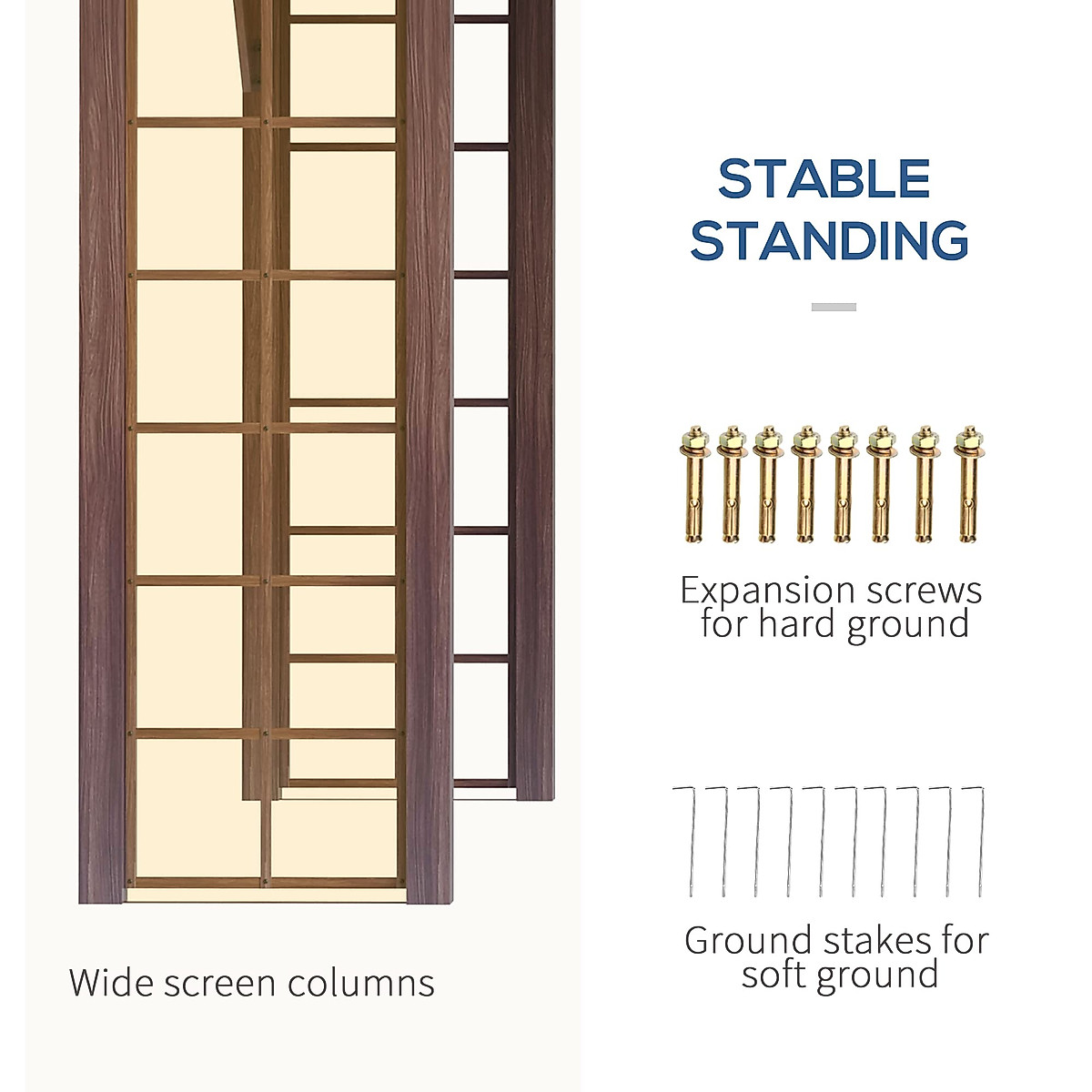 Outsunny 10' x 12' Hardtop Gazebo with Galvanized Steel Roof, Wood Grain Steel Frame, Heavy Duty Permanent Pavilion Outdoor Gazebo, for Garden, Patio, Backyard, Deck, Lawn