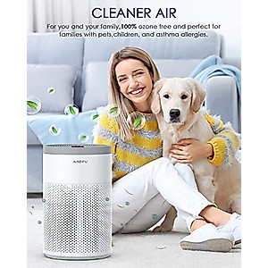 Air Purifiers, AMEIFU Upgrade Large Size Air Purifiers for Home Large Room Bedroom up to 1620sq ft with Aromatherapy and Timing settings, H13 HEPA Air Purifier for Wildfire, Smoke,Pollen and Dander