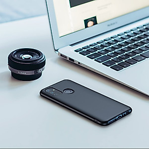 Dioxide Compatible for OnePlus Nord N100 Phone Case with Screen Protector, Soft TPU Silicone Case Shockproof Non-Slip Camera Protective Case Slim Cover for OnePlus Nord N100 Phone Case, Black