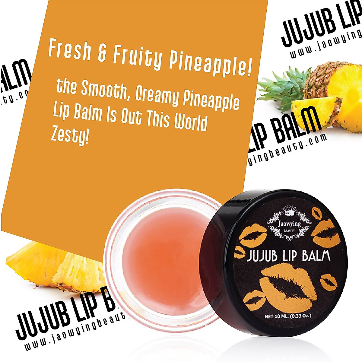 Pineapple Lightening Lip treatment for Dark Lips - Rich shea butter, Softens, Hydrates and Nourishes - Net 0.33 Oz (10 g.)