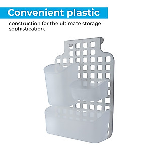 Blue Canyon 2 Tier Over Cabinet Basket, Over Door Cabinet Organiser Kitchen Storage, No Drill Bathroom Shelf, Non-Rusting Storage Shelves, Over Cabinet Storage, Over Cabinet Door Storage