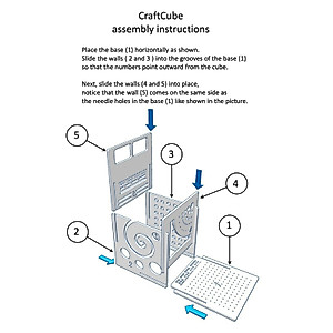 Wooden Yarn Bowl All-in- Yarn Holder Yarn Bowls For Crochet, Multifunctional Crochet Bag Organizer, DIY Wooden Yarn Storage Box Crochet Knitting Craft Accessories Gift For Crochet Lovers(5 Boards), 1