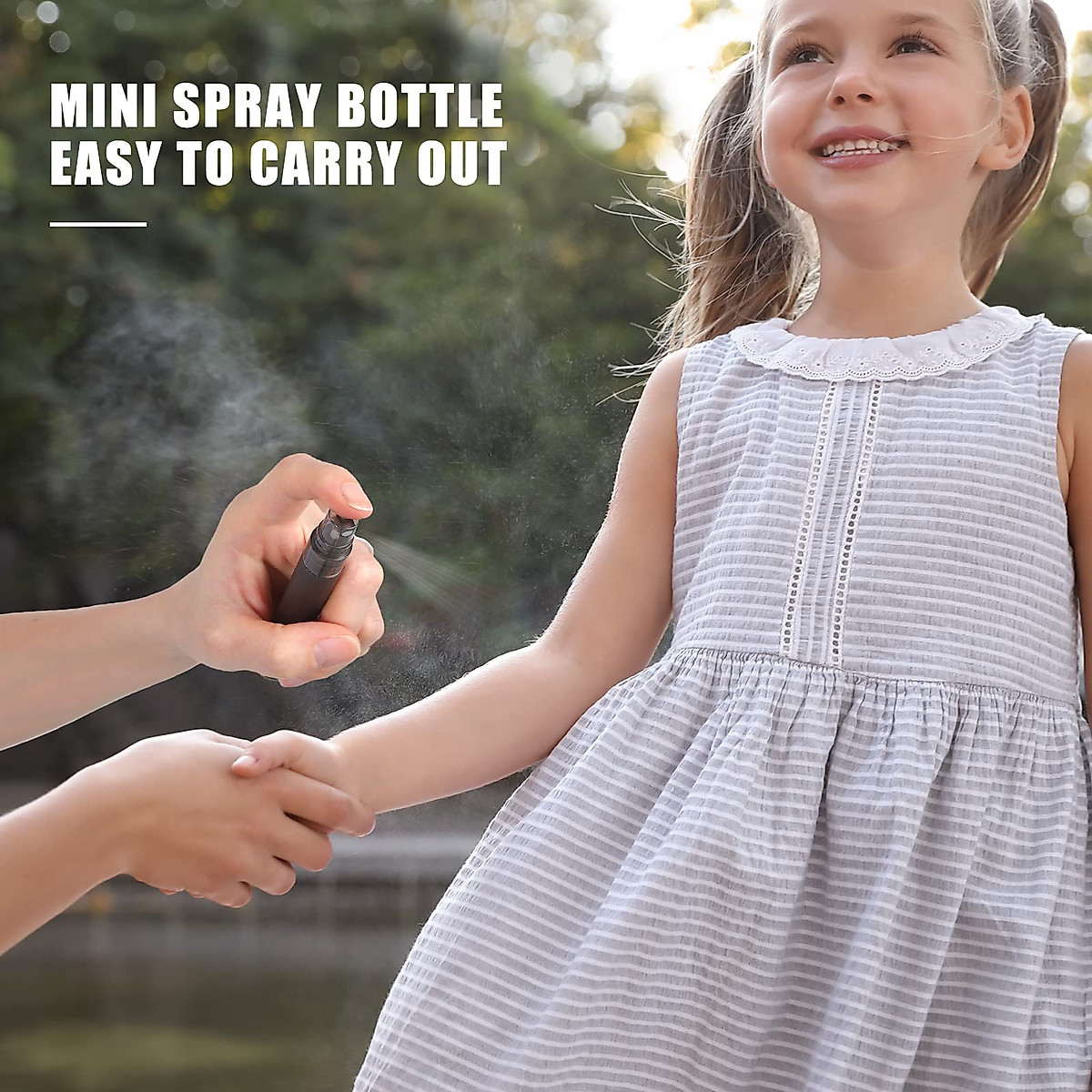 Remerry 10 ml Perfume Spray Bottles Plastic Travel Refillable Mini Bottles for Women Small Fine Mist Spray Bottles Portable Frosted Perfume Bottles Empty Atomizer for Essential Oil(50 Pcs)