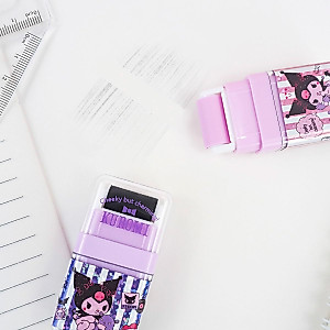 4 Packs Cute Pink Erasers for Kids, Kawaii Anime Erasers for Pencils, Fun Eraser with Cover and Roller, Back to School Supplies for Children, Girls and Boys