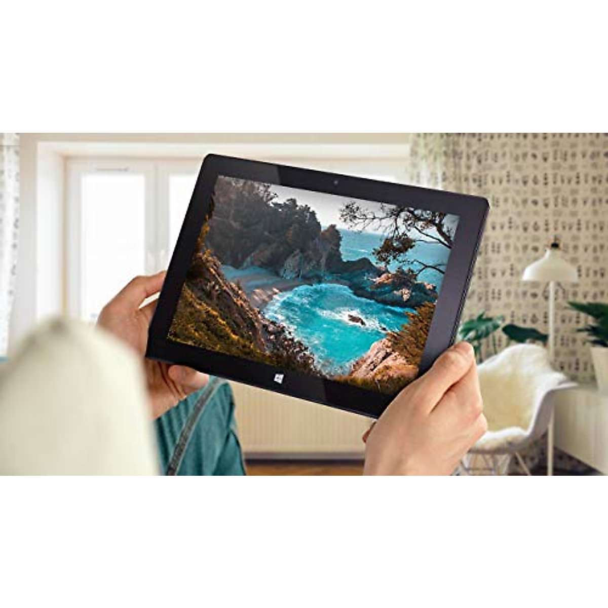 Fusion5 10" Windows 11 Pro FWIN232 Plus S1 Ultra Slim Windows Tablet PC - (4GB RAM, USB 3.0, Micro HDMI, Intel Quad-Core CPU, IPS HD Display, 5MP and 2MP Cameras, Bluetooth 4.0, Windows 11) (64GB)