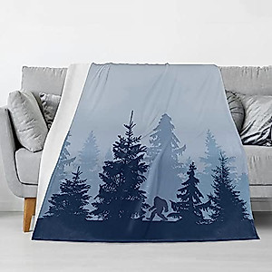 Ruxacty Bigfoot Sasquatch Blanket Bigfoot Gifts Sasquatch Gifts 80" X 60"