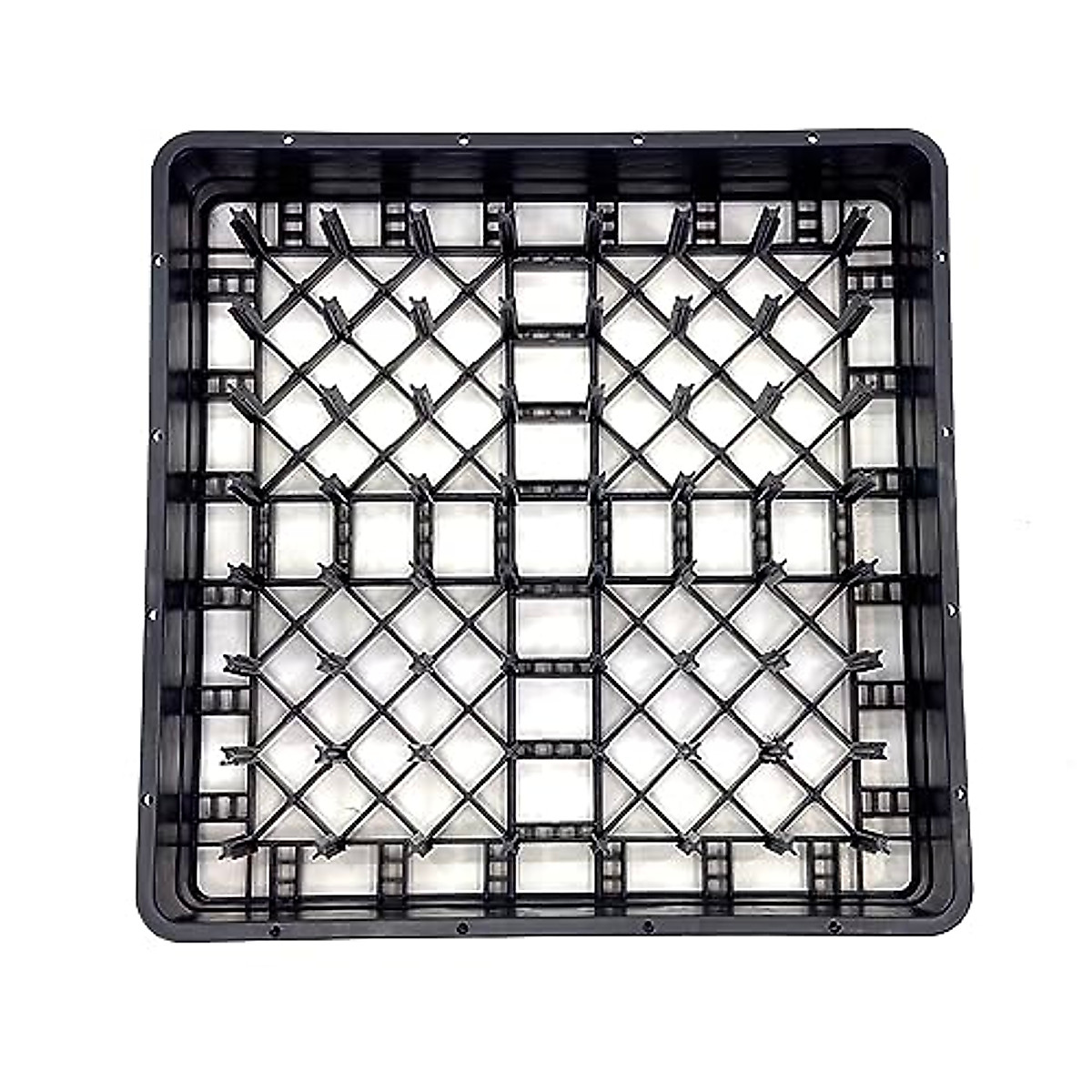 Farag Janitorial Peg Plate Rack for Commercial Dishwasher | Full Size Tray Rack | Polypropylene | Gray