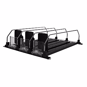 Qianly Drink Organizer Pusher Self Pushing Can Kitchen Gadget Storage Water Bottle Automatic Holder Glide Rack for Vending Machine Fridge Pantry