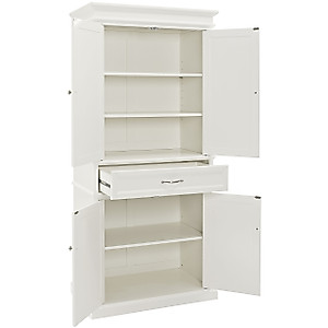 Crosley Furniture Parsons Pantry Cabinet, White