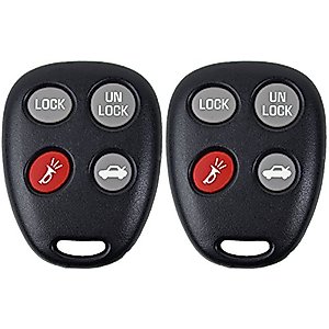 KeylessOption Keyless Entry Remote Fob Control Car Key Replacement for LHJ009 (Pack of 2)