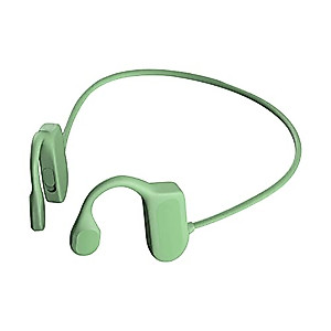 Yanvan Wireless Bluetooth Headset Ear Hook Earphone Over-Ear Sports Headphones Bone Conduction Bluetooth Headset (Green)
