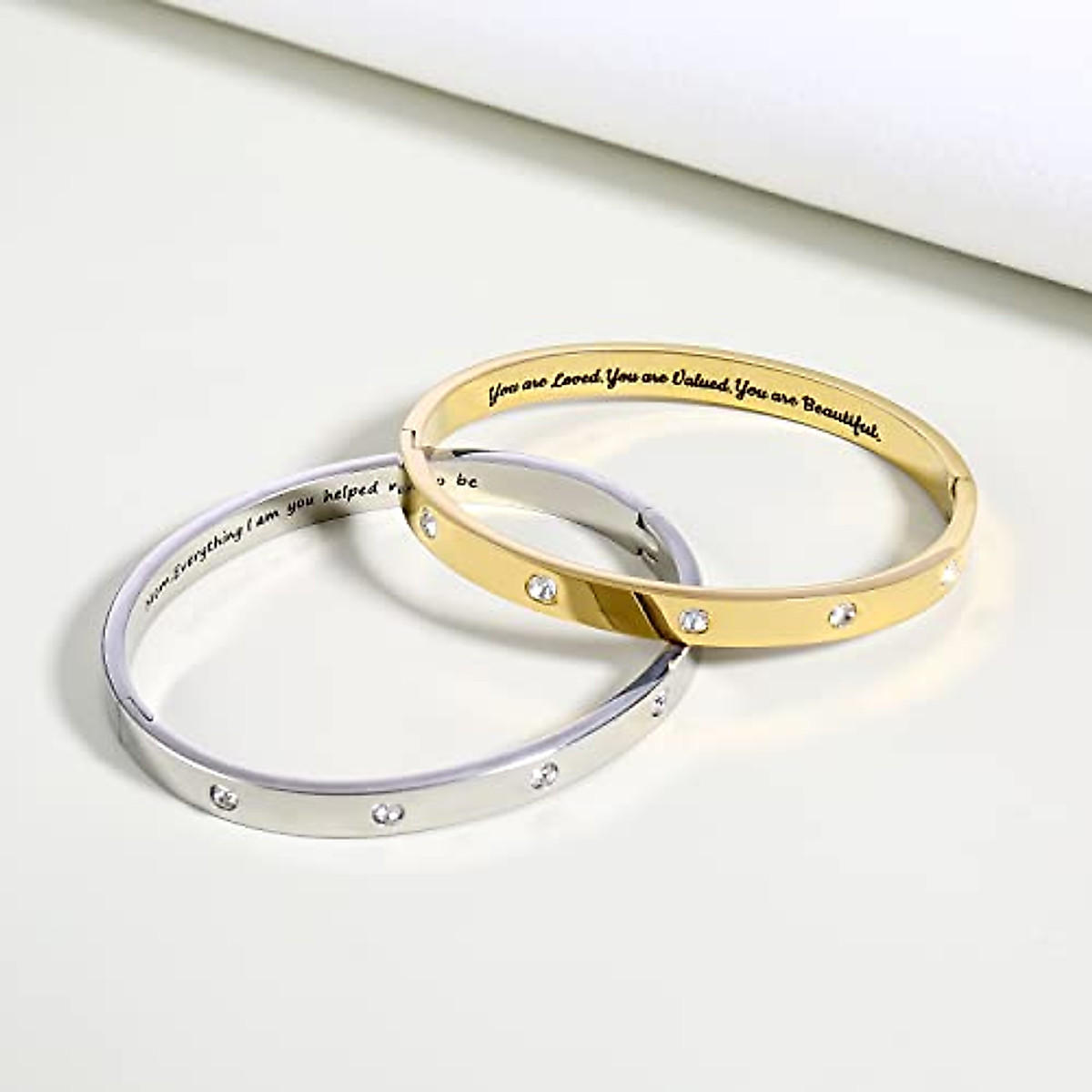 CONRAN KREMIX Gold Cuff Bangle For Women Girls 18K Real Gold Filled Bracelets Inspirational Fashion Jewelry For Women Trendy