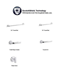 Kohler Cursiva Robe Hook in Polish Chrome