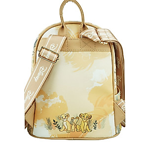 Disney The Lion King Simba and Nala Wondapop 11 Inch Vegan Leather Mini Backpack