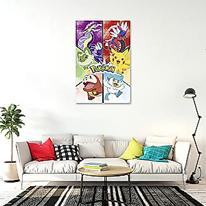 Pokemon - TV Show / Gaming Poster (Scarlet & Violet - Character Montage) (Size: 24" x 36")