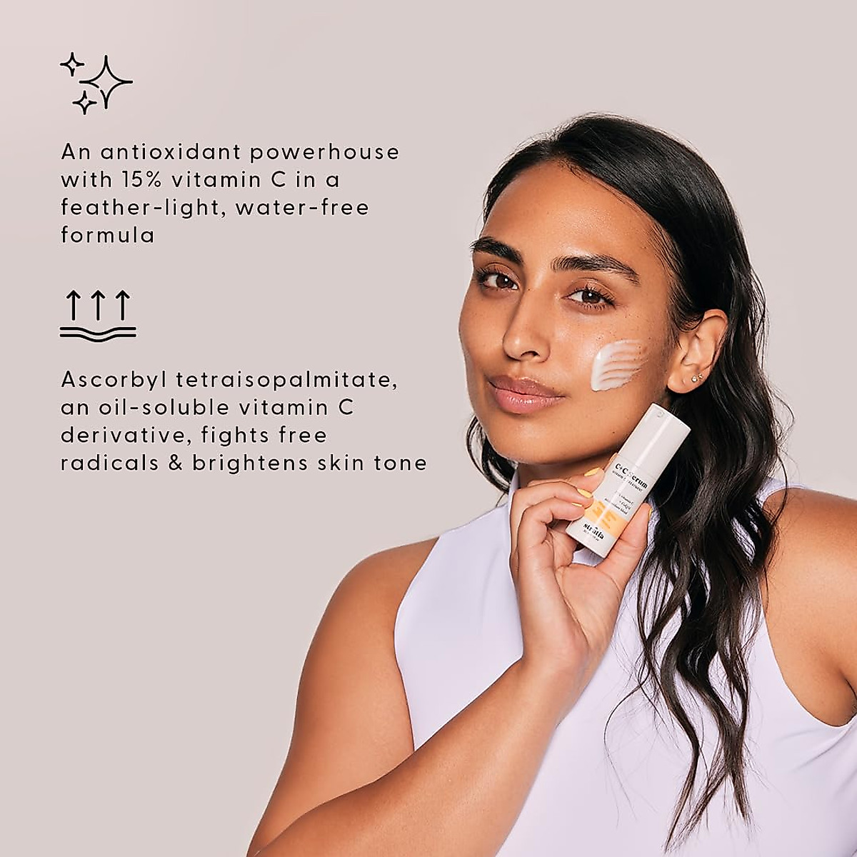 Stratia C+C Serum, 15% Vitamin C with 10% L-ascorbic Acid, Non-Irritating, Water-Free Formula, Anti-Aging, Benefits, 1 Fl Oz