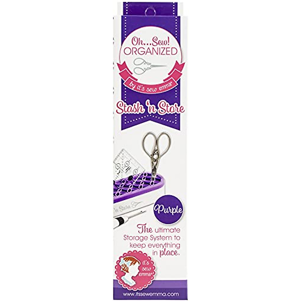 It's Sew Emma ISE736 OhSew Orgn Stash 'n Store Prpl, Varies