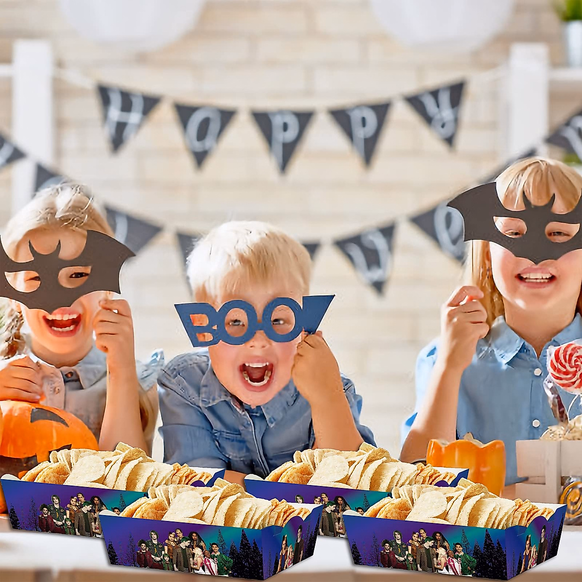 30 Pack Zombies 3 Party Supplies, Disney Zombies Paper Food Tray Zombies Party Favors Paper Food Serving Tray Zombies Paper Trays