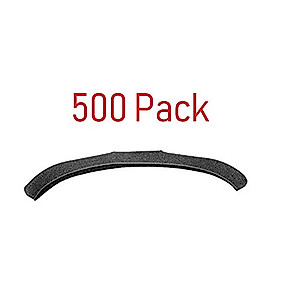 NAHANCO 2045C 17" Foam Hanger Covers, Grey (Bulk pack of 500)