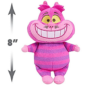 Disney Junior Alice’s Wonderland Bakery 8-inch Small Plush Cheshire Cat, Stuffed Animal, Pink, Kids Toys for Ages 3 Up by Just Play