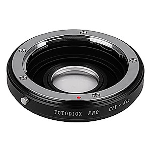 Fotodiox Lens Mount Adapter - Contax/Yashica (C/Y CY) SLR Lens to Nikon Nikkor F Mount Digital Cameras