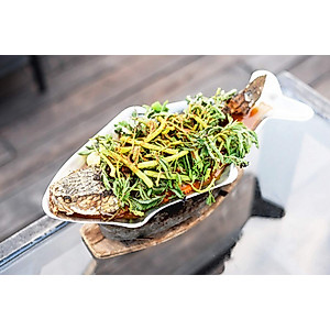 Shabu Hot Pot Fish Plate Shape Aluminum Thai Style Asian Street Food