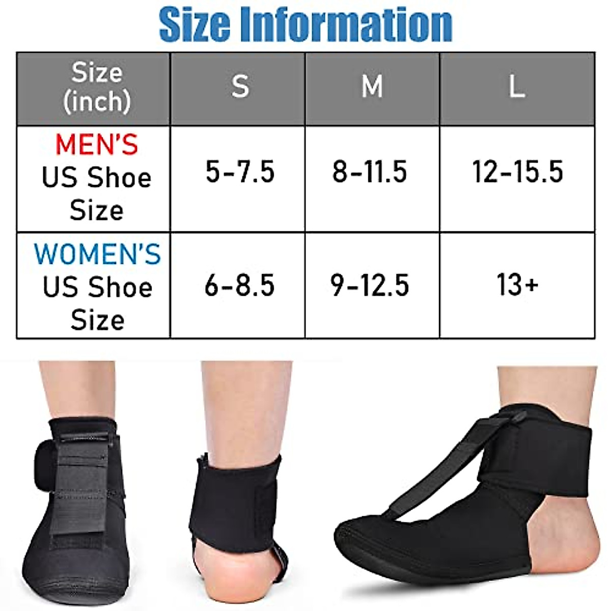 OneBrace Plantar Fasciitis Night Splint Sock - Soft Stretching Boot Splint for Aching Feet & Heel Relief，Achilles Tendonitis Foot Support Brace for Right or Left Foot（Medium）