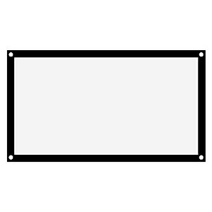 HD Portable Projector Screen 16:9 Non-Crease Projector Movies Screen 40inch - 120inch Thicken Projection Curtain for Indoor Outdoor Home Theater Office Presentation Education(40in)