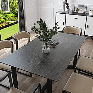 CRE8TIVE 24"x354" Dark Grey Wood Wallpaper Peel and Stick Large Size Self Adhesive Wood Grain Contact Paper Countertops Waterproof Thickened Distressed Wood Vinyl Wrap for Kitchen Cabinets Furniture