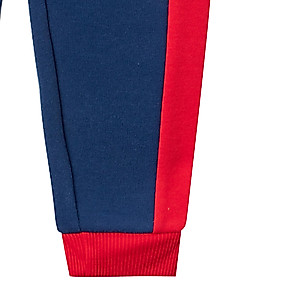 Paw Patrol Nickelodeon Marshall, Chase and Rubble Boys’ Sweatshirt and Jogger Set for Toddler and Little Kids – Navy/Red