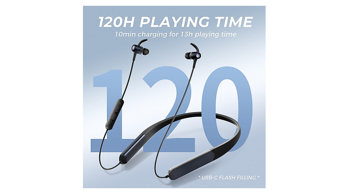 TONEMAC N20 Wireless Earphones - 120H Playtime & IPX5