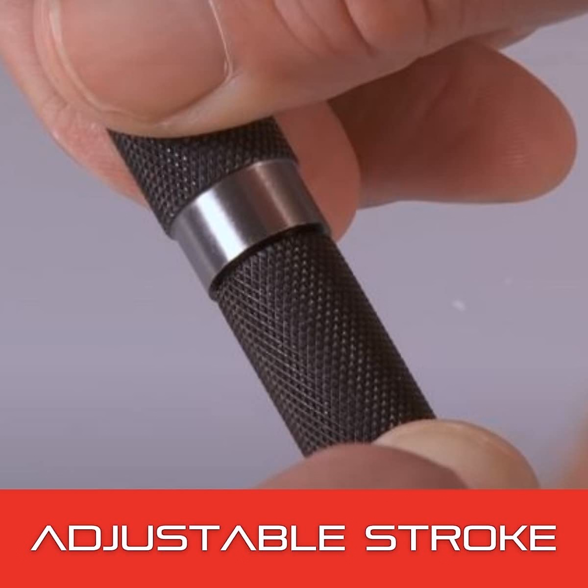 Starrett Steel Automatic Center Punch with Adjustable Stroke - 5" (125mm) Length, 9/16" (14mm) Punch Diameter, Lightweight, Knurled Steel Handle - 18A