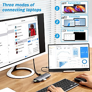 ZEUSLAP 15.6 Inch Portable Monitor, 1920x1080 Full HD IPS Portable Screen with HDMI+USB-C Ports for Laptop/MacBook Pro/PC/Switch/Xbox/PS4/Smartphone, Including Smart Cover (Common