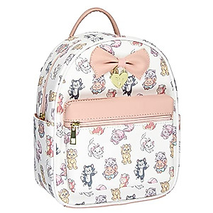 Disney Cats Saffiano Faux Leather Tote Bag Mini Backpack