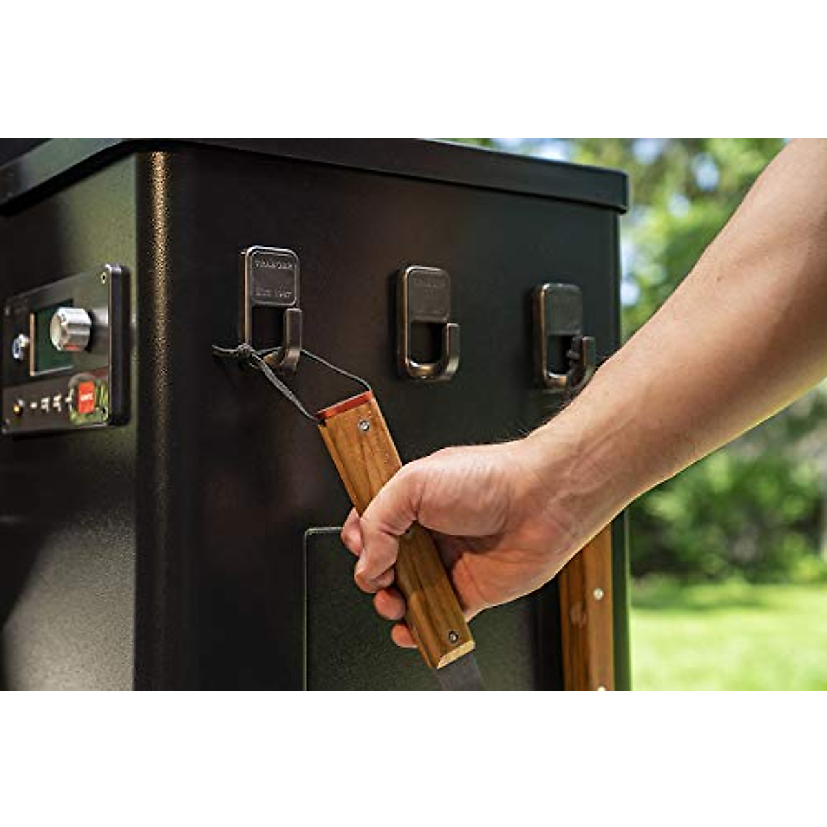 Traeger Pellet Grills BAC536 Magnetic Aluminum Tool Hooks Accessory, Black