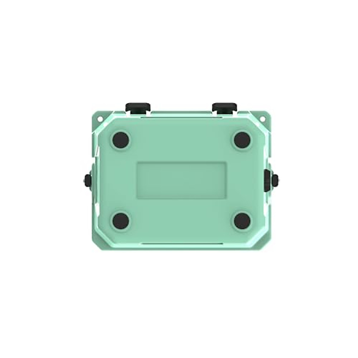 CAMP-ZERO 16L Tall Cooler/Ice Chest with 2 Molded-in Cup Holders & Folding Aluminum Handle | Thick Walled, Freezer Grade Cooler with Secure Locking System & Removable Divider (Mint Green)