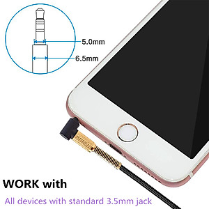 Aquelo Q701 Replacement Audio Cord Mini XLR 3Pin to 3.5mm Cable Compatible AKG Q701 K702 K712 K7XX K241S MK2 K240 K245 K275 K371BT M220 K141 K171 K175 K181 K182 Headphones (L-Shape), Black, 120cm/4ft