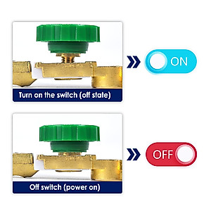 2PCS Quick Battery Disconnect Switch,125/300A Battery Disconnect Switch 12 V Disconnects Battery Power to Avoid Electrical Accidents,Battery Switch for 15-17 mm Negative Battery