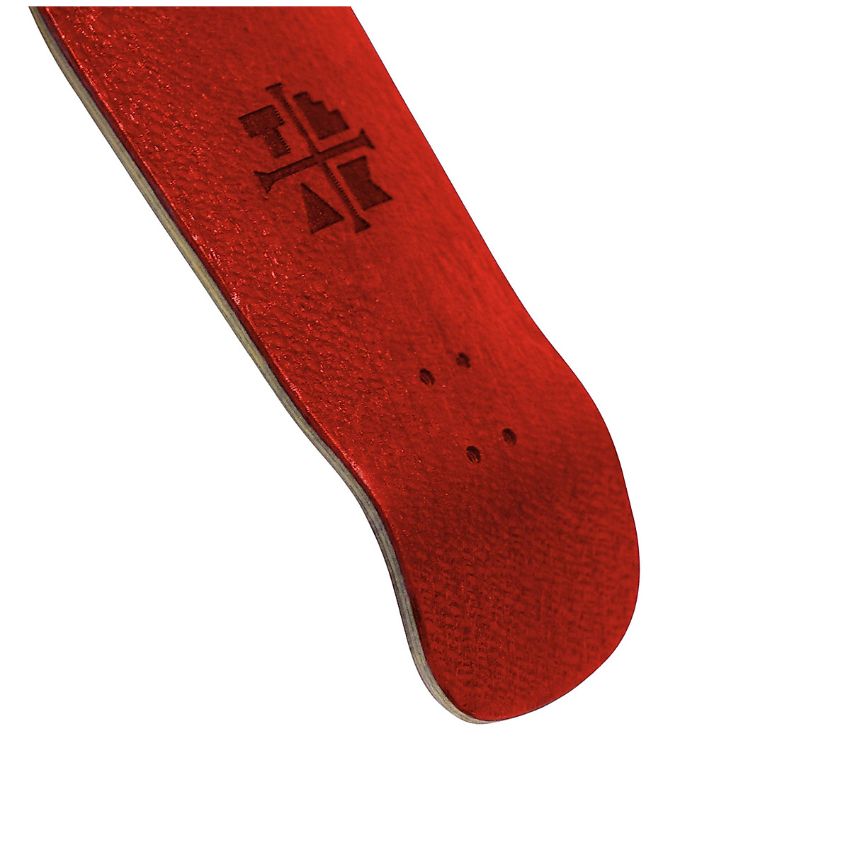 Teak Tuning Wooden Fingerboard Carlsbad Cruiser Deck, Cherry Red - 34mm x 100mm - Handmade, Pro Shape & Size - Five Plies Wood Veneer - Includes Prolific Foam Tape